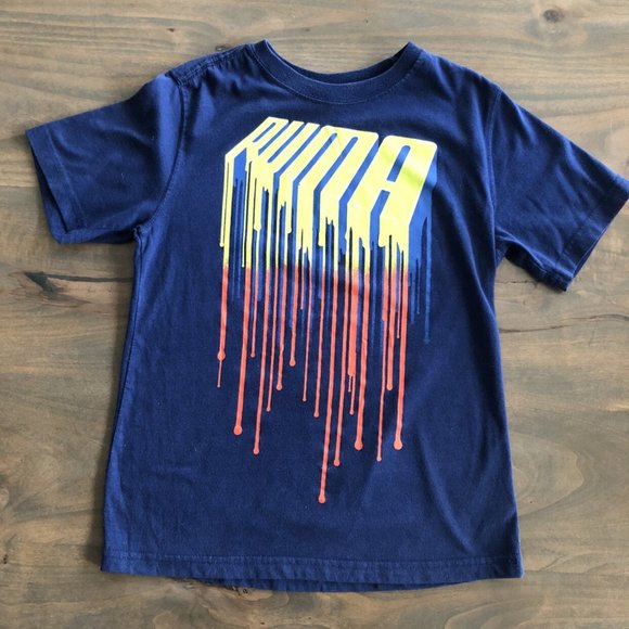 Puma | Shirts & Tops | Puma Paint Drip Tshirt | Poshmark